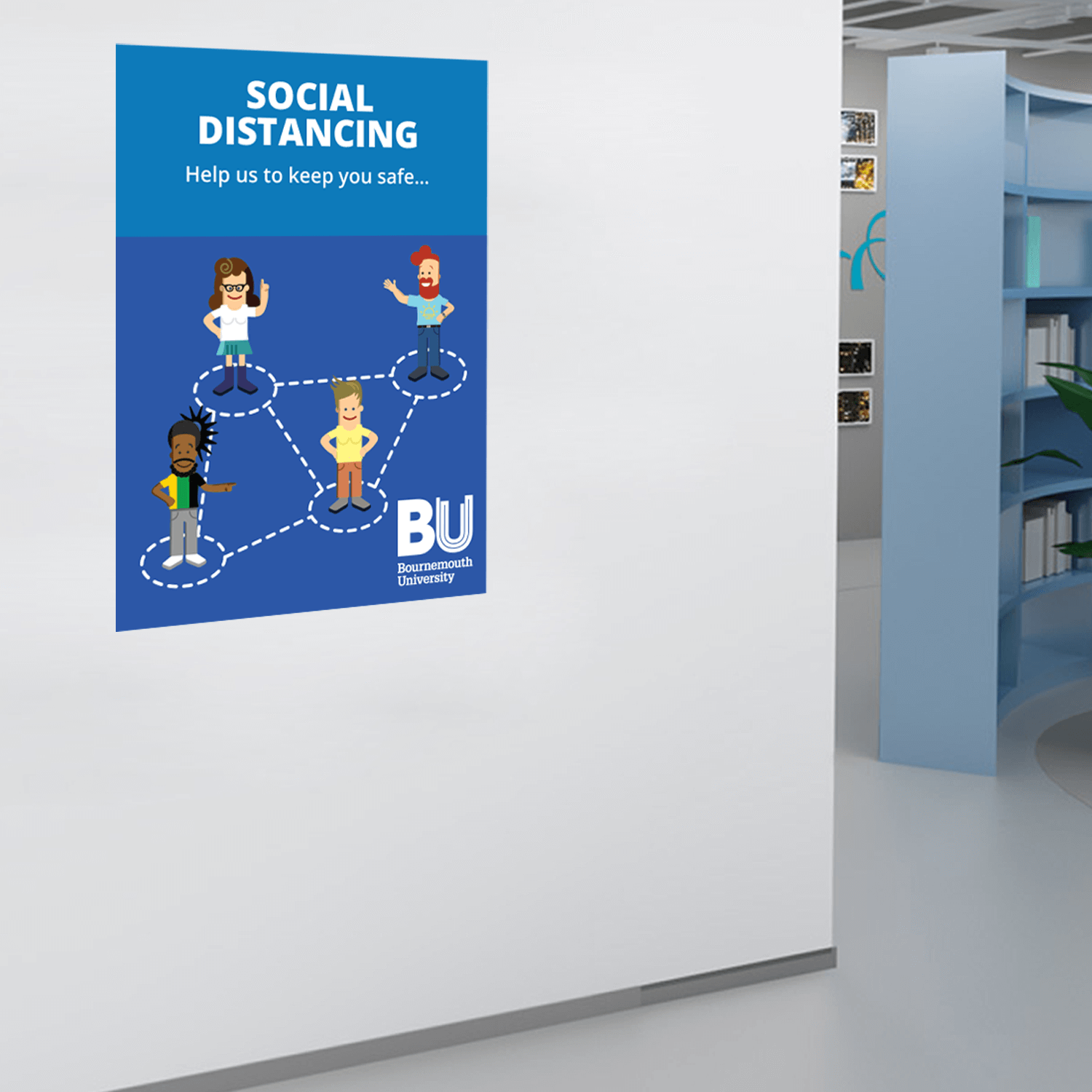 Social Distancing Polyprop Posters - A2 | Hotline